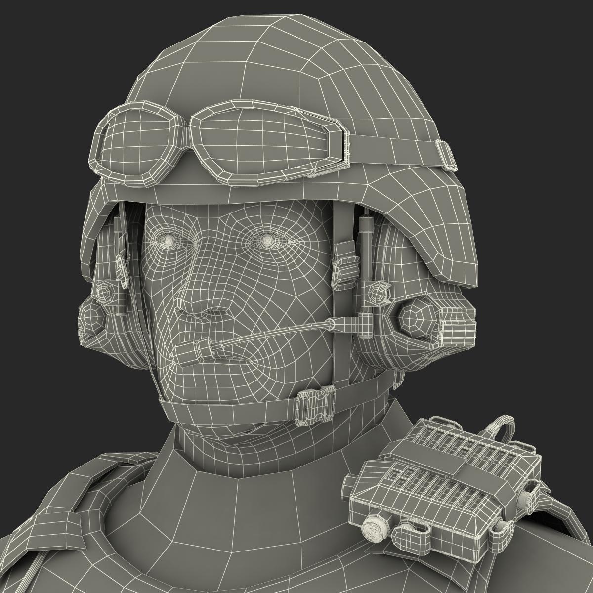 3d sas soldier static model