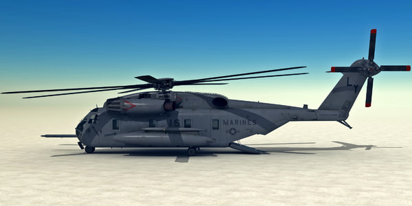 navy helicopters v2 3d model