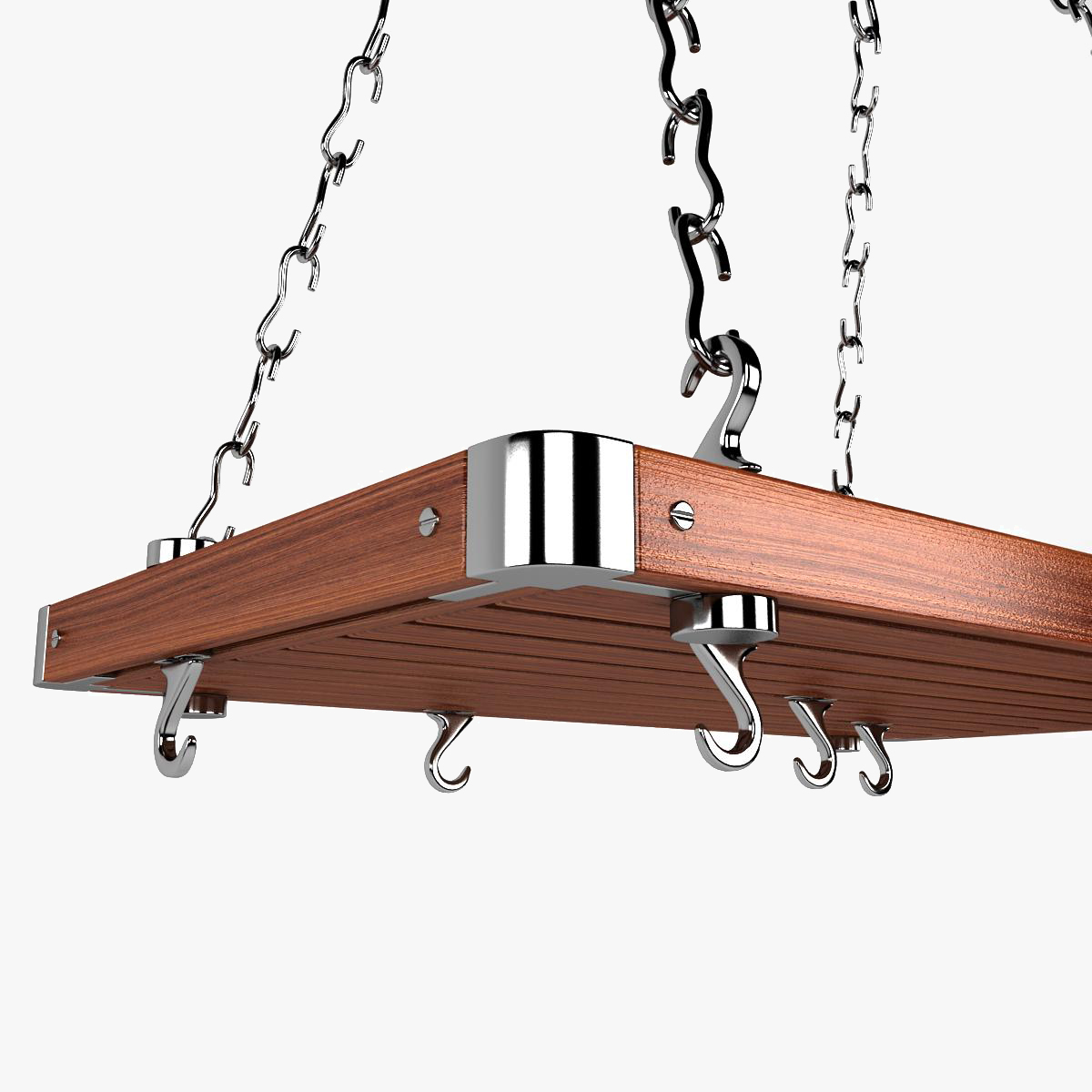 3d model kitchen rack ceiling