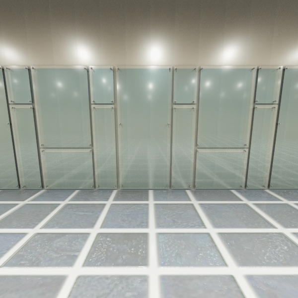 glass wall panel 3d model
