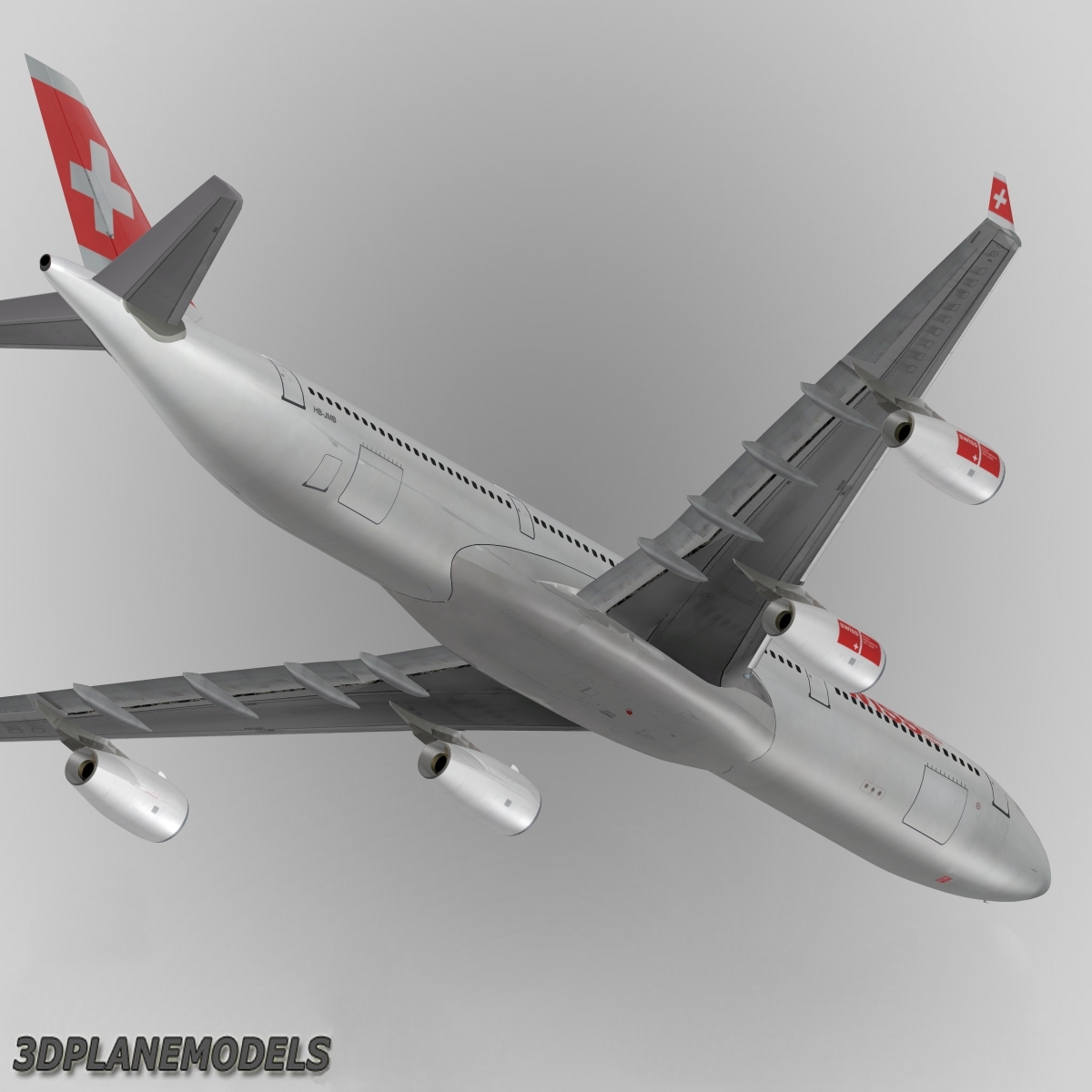 3d model airbus a340-300