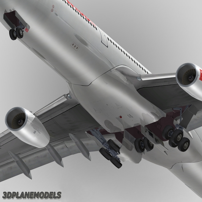3d model airbus a340-300