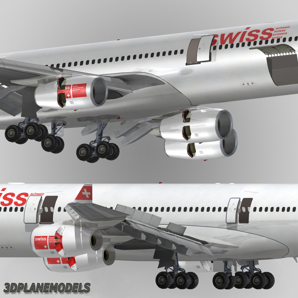 3d model airbus a340-300