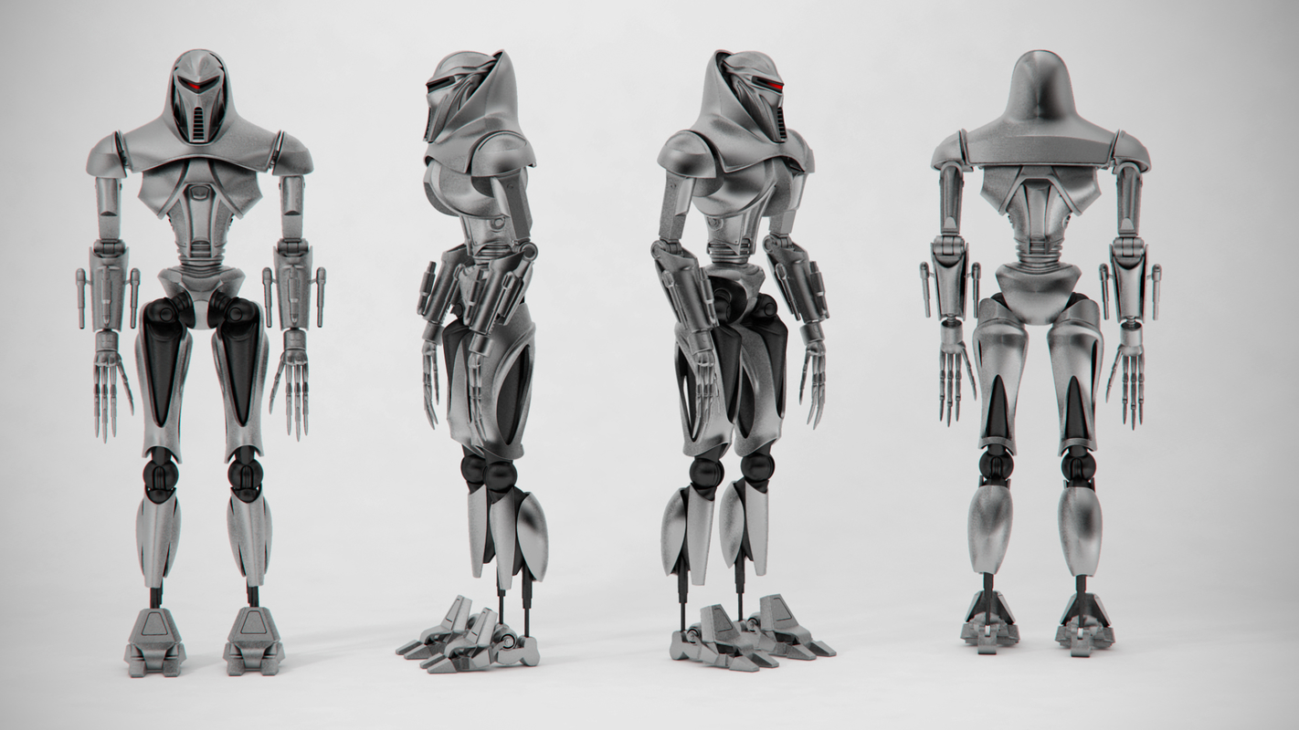 3d model cylon centurion