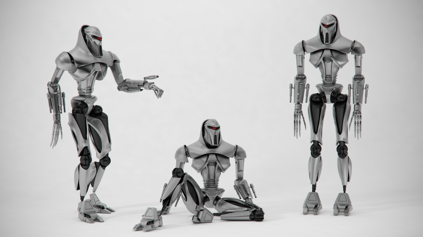 3d model cylon centurion