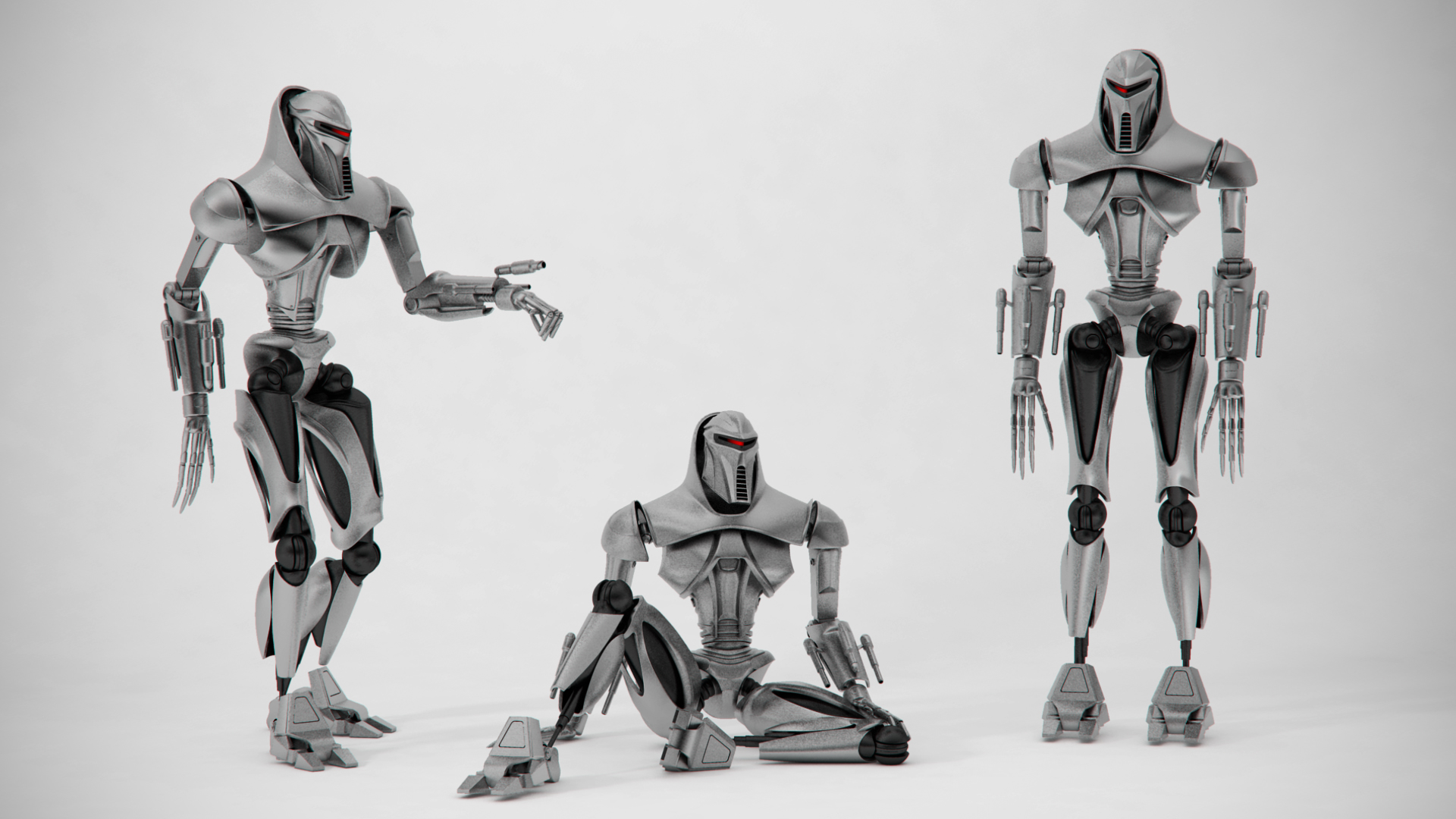 3d model cylon centurion