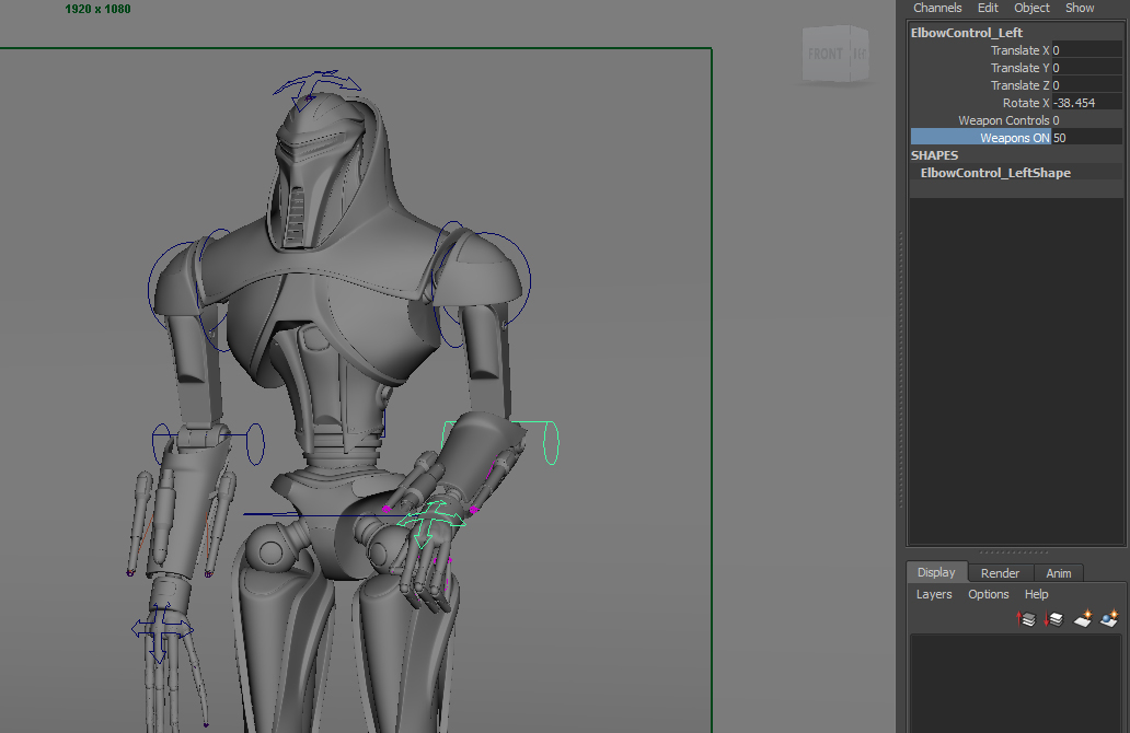 3d model cylon centurion