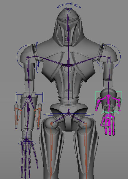 3d model cylon centurion