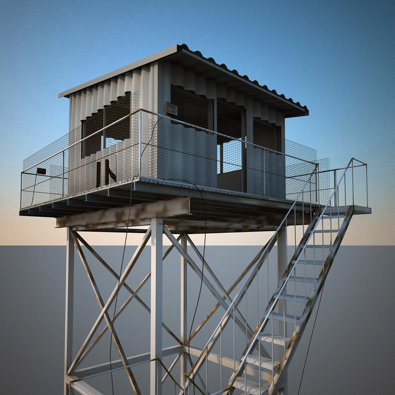 3d guard towers v2 model