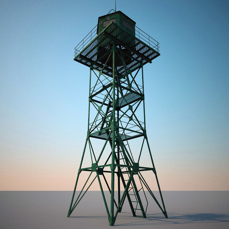 3d guard towers v2 model