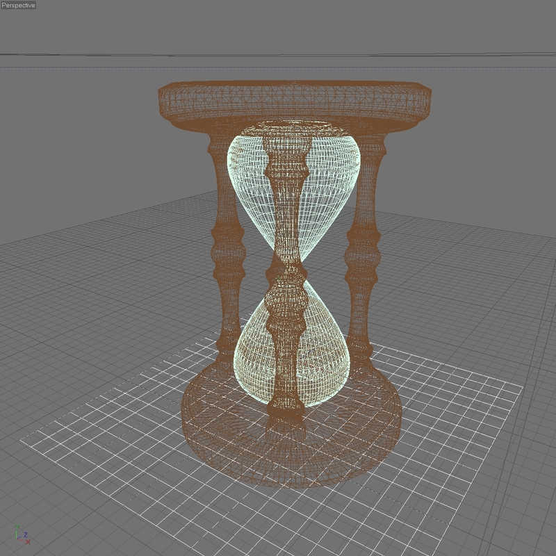 hour glass 3d model