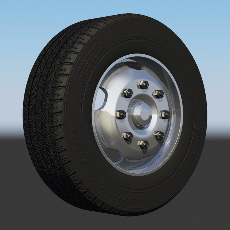 3dsmax rim wheel bus
