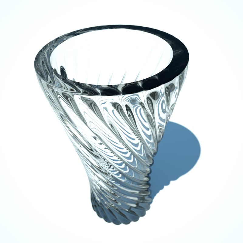 spiral twisted vase 3d fbx