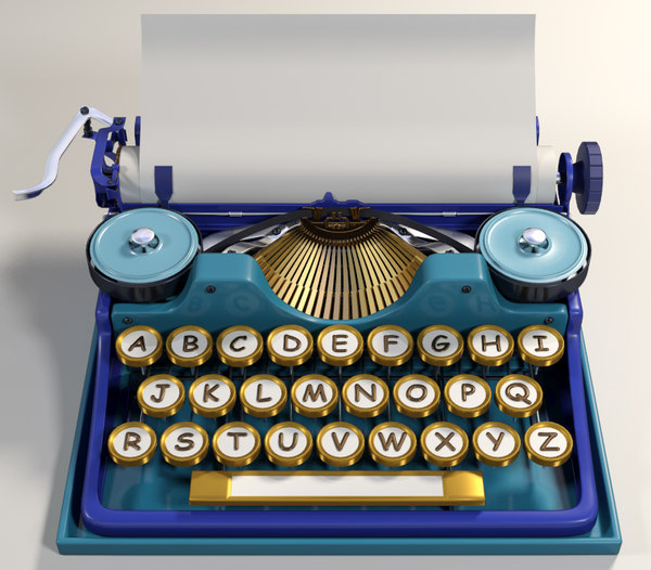 Typewriter 3D Models for Download | TurboSquid