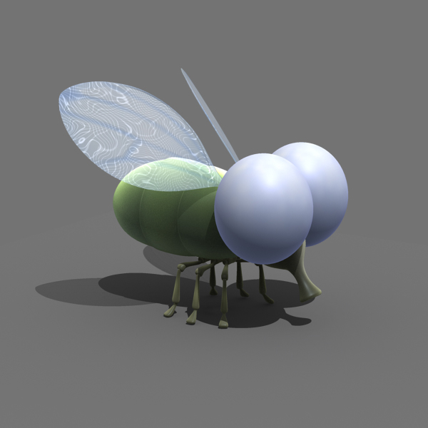 3d cartoon fly
