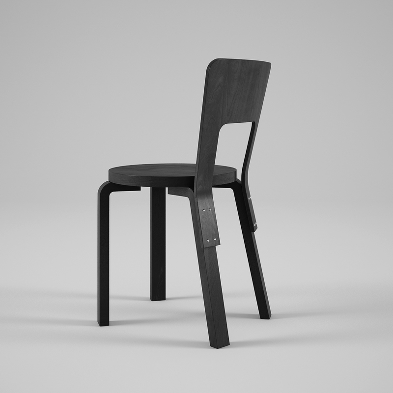 3d artek chair 66 table