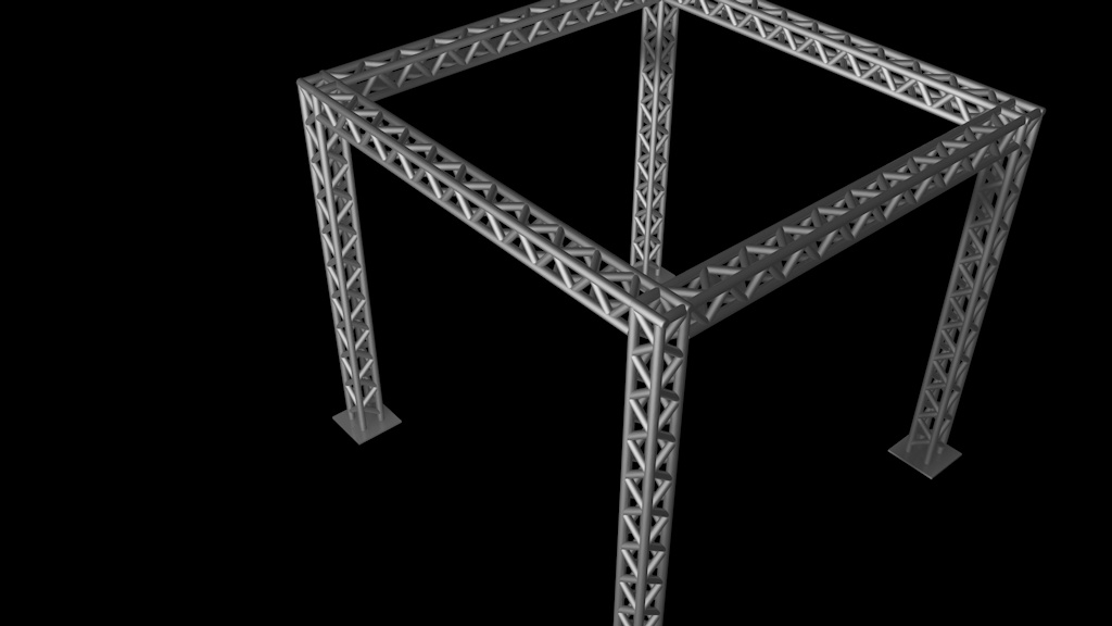 free box truss 3d model