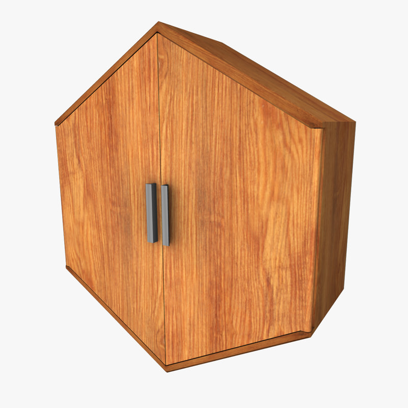 hexagonal wall cabinet 3d model