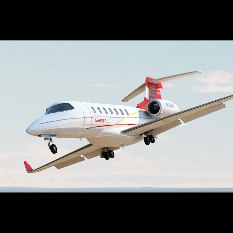 bombardier learjet 85 interior 3d max