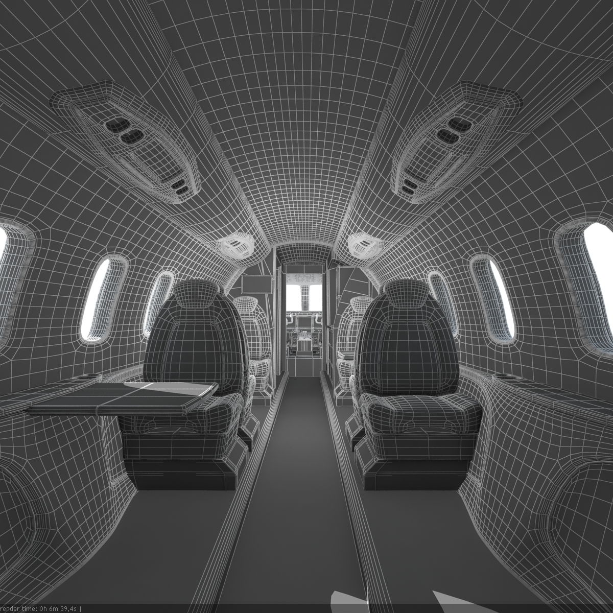 bombardier learjet 85 interior 3d max