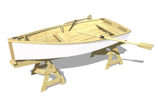 small boat dxf