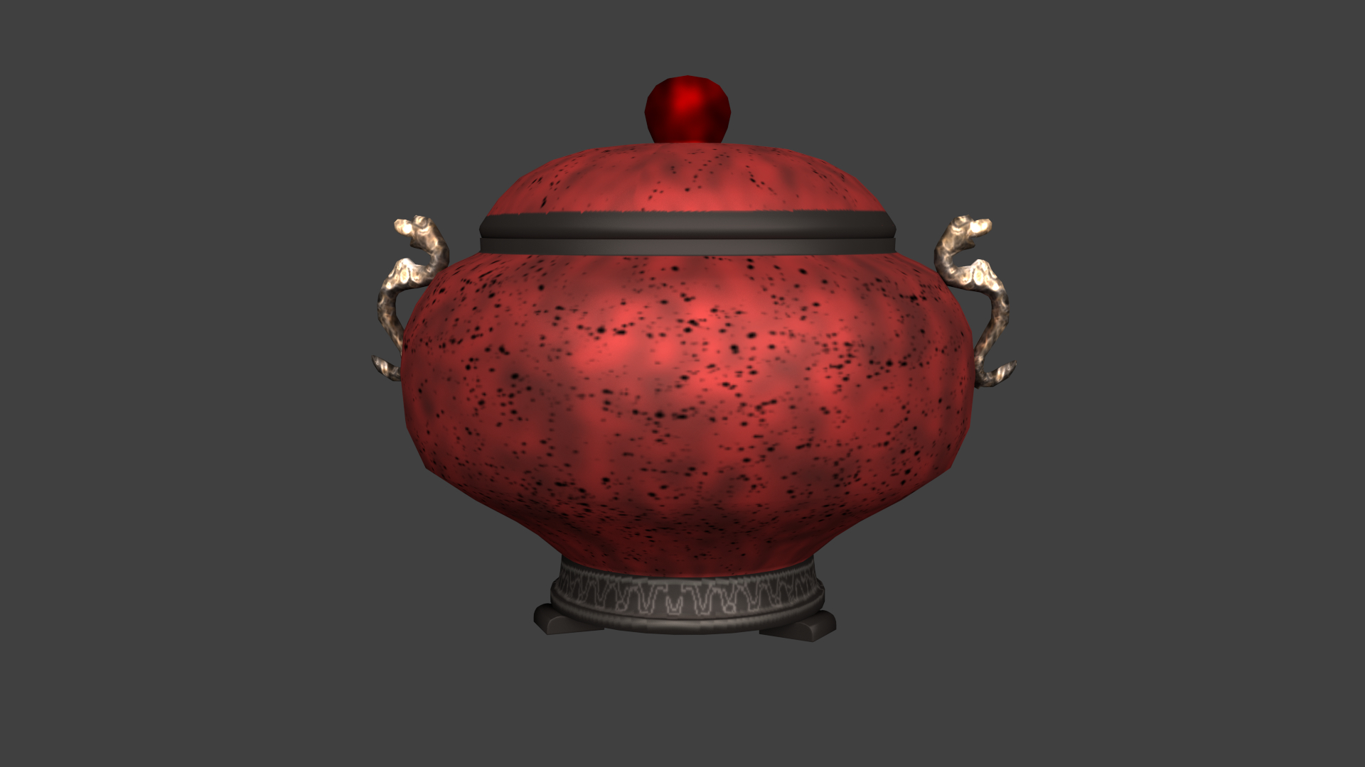 chinese pot 3d obj
