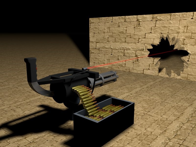 3d death machine gun