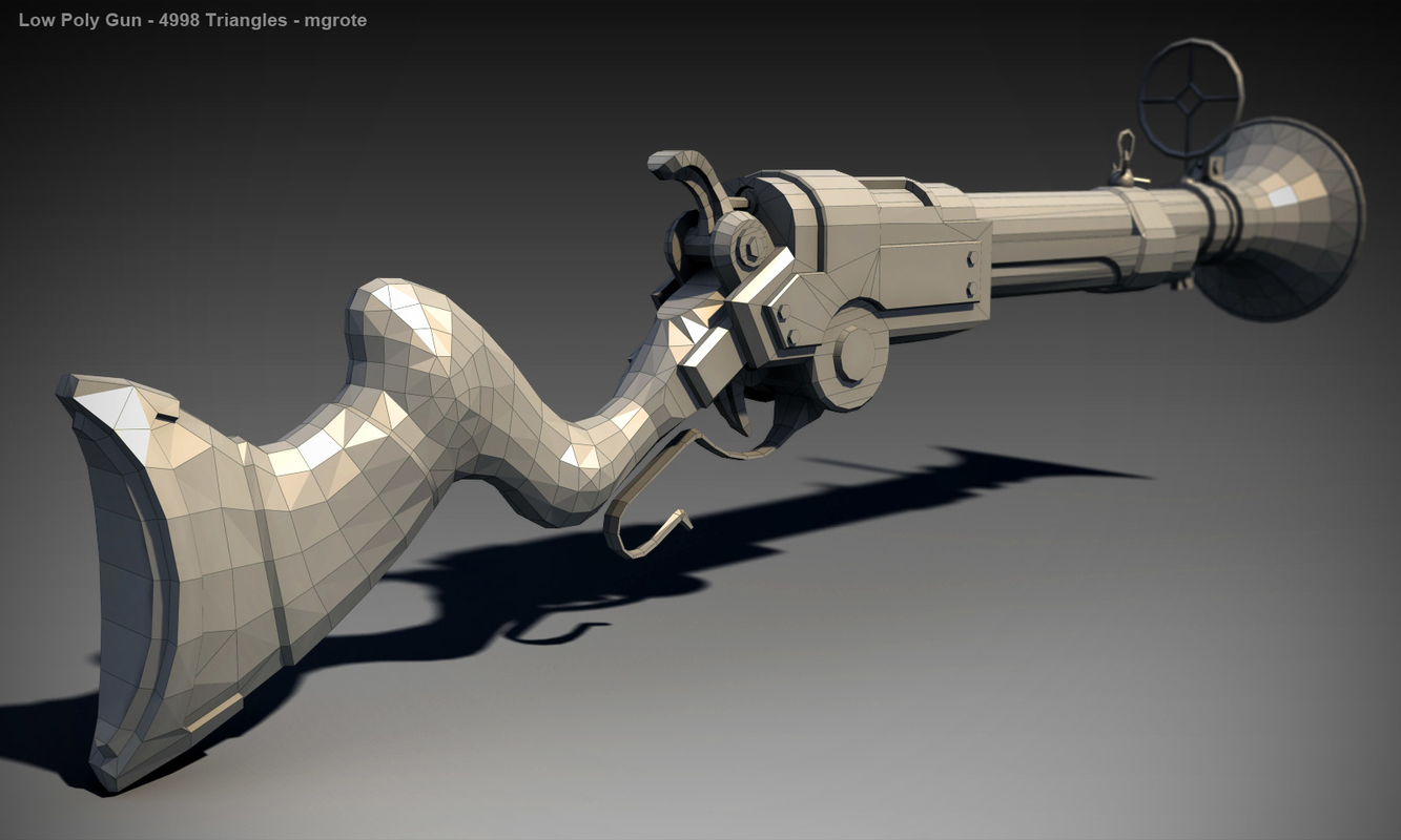 3ds max blunderbuss gun