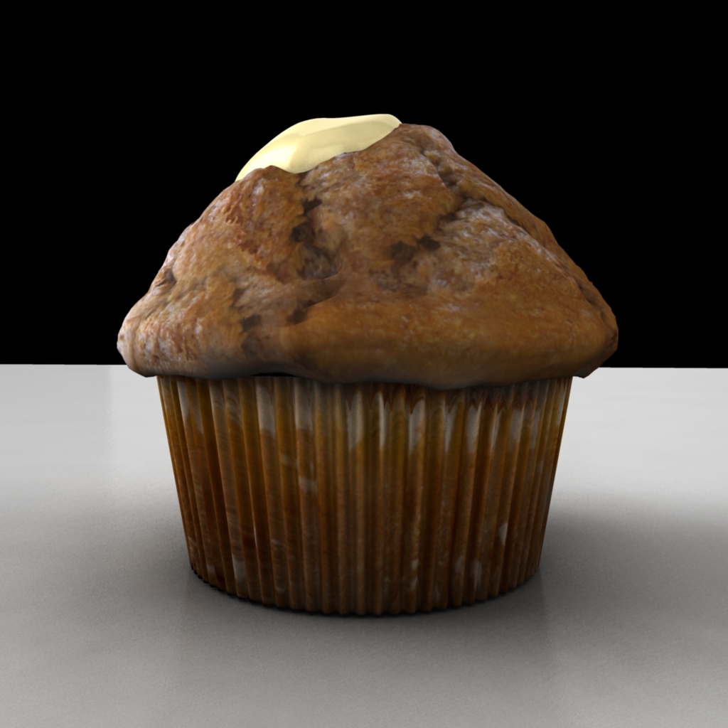 muffin bite 3d model