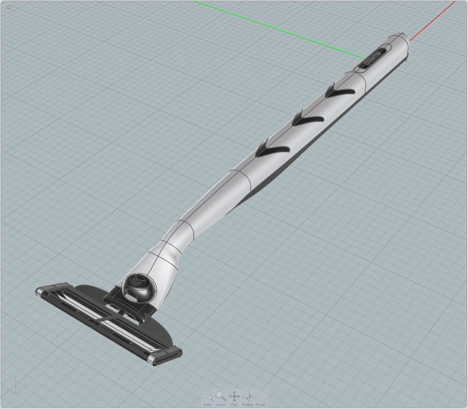 3d razor gillette model