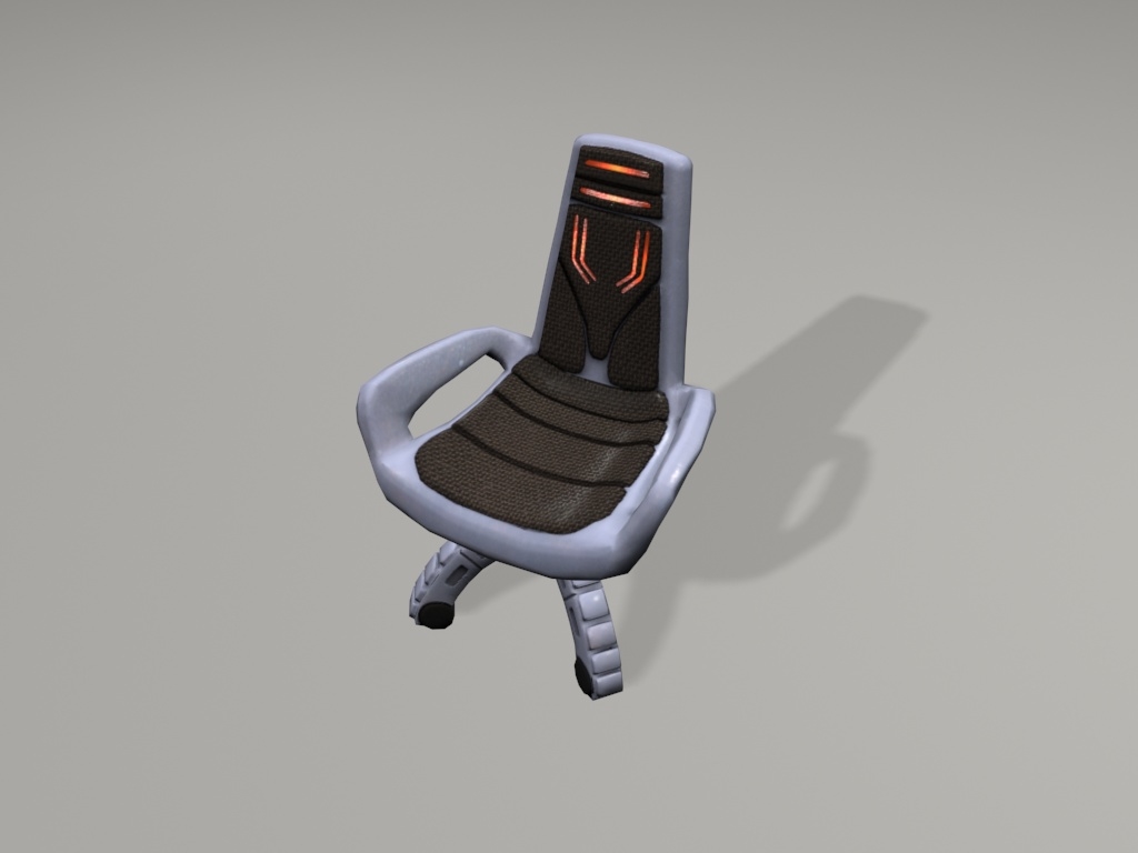 3ds max sci-fi chair