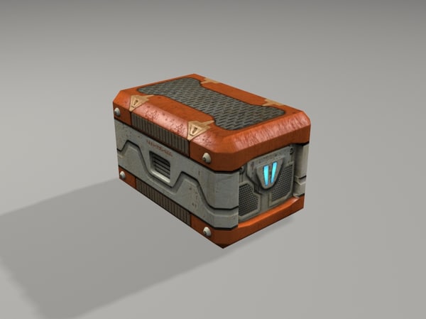 maya sci-fi crates