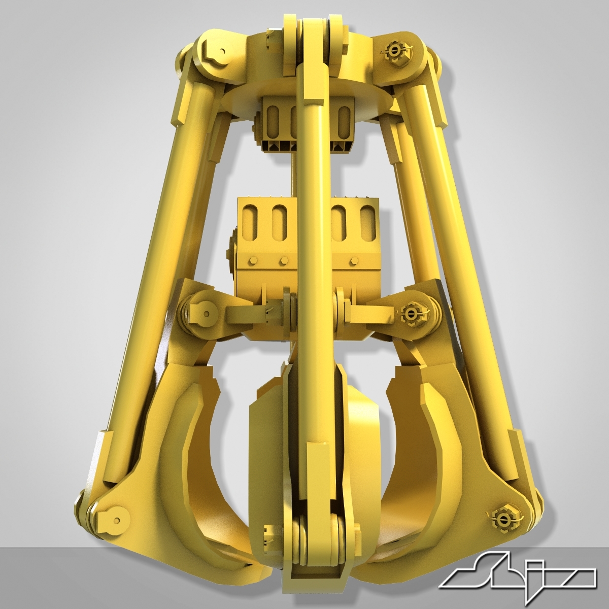 excavator grab 1 3d model