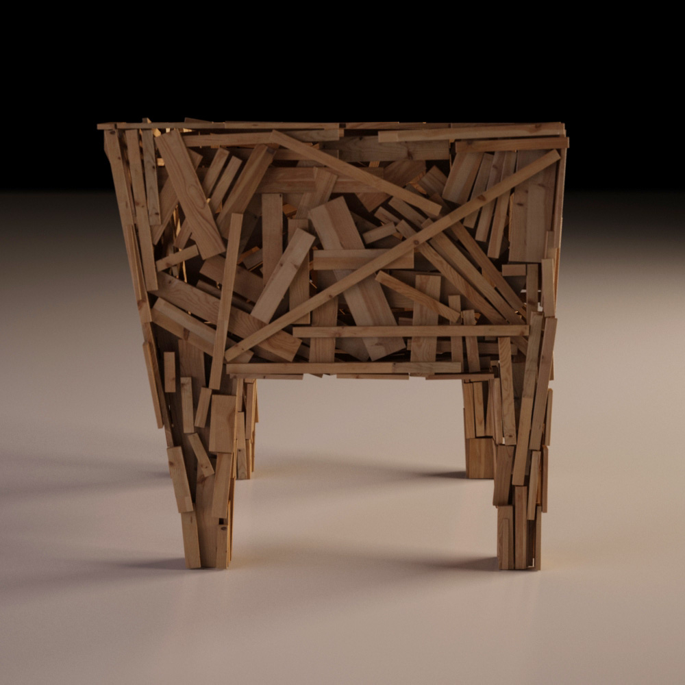 3d chair favela