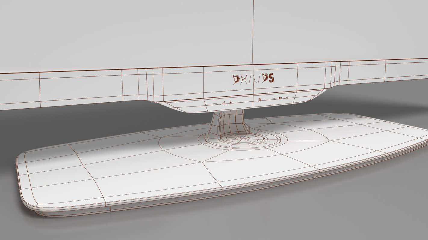 philips flat screen tv 3d model