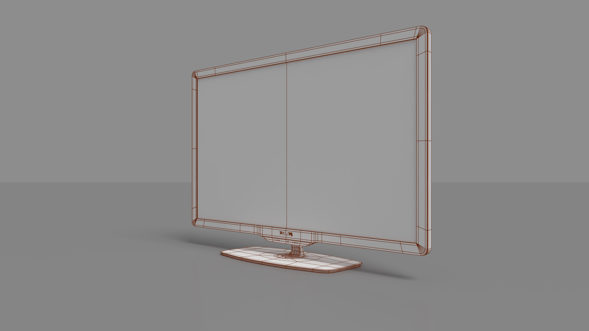 philips flat screen tv 3d model