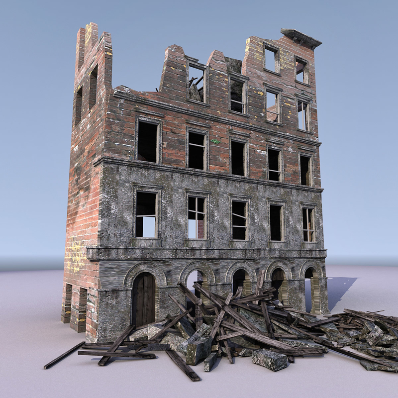 WW2 Ruin 010 3D-Modell - TurboSquid 693322