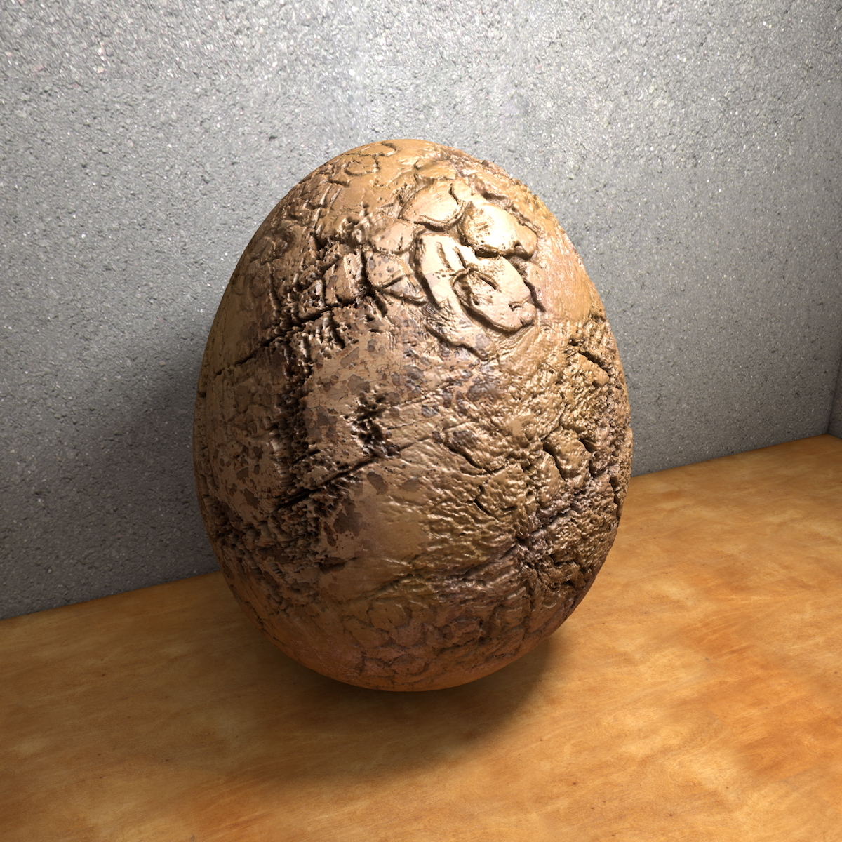 obj egg stone fossil