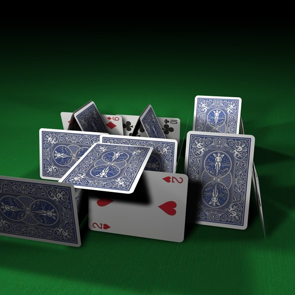 3d bicycle deck cards model