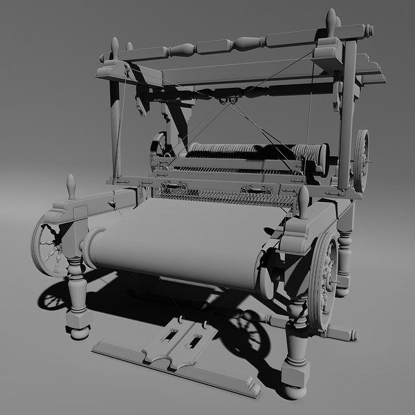 weaving loom 3d model