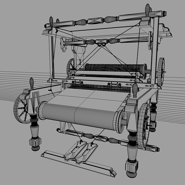 weaving loom 3d model