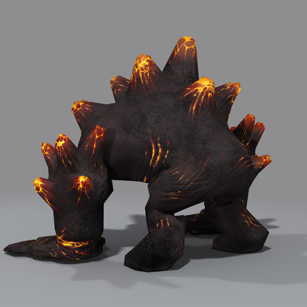 3d model magma rigged