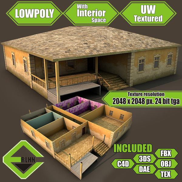 maya house interior building