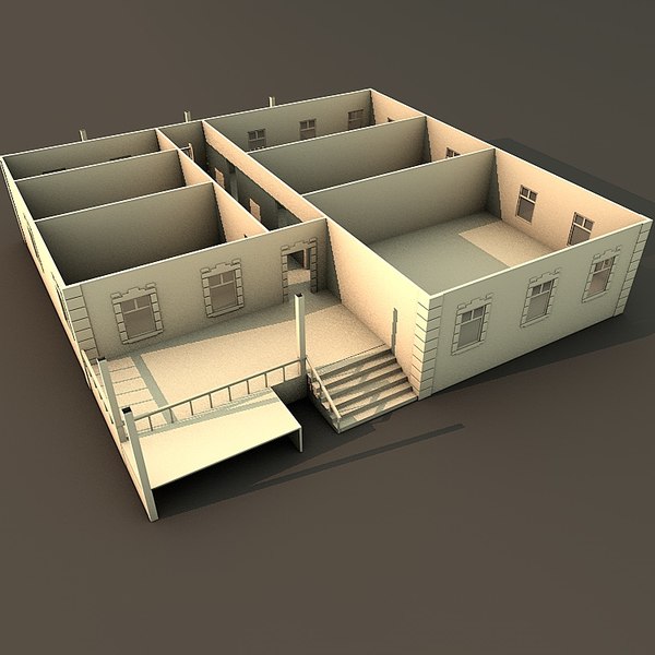 maya house interior building