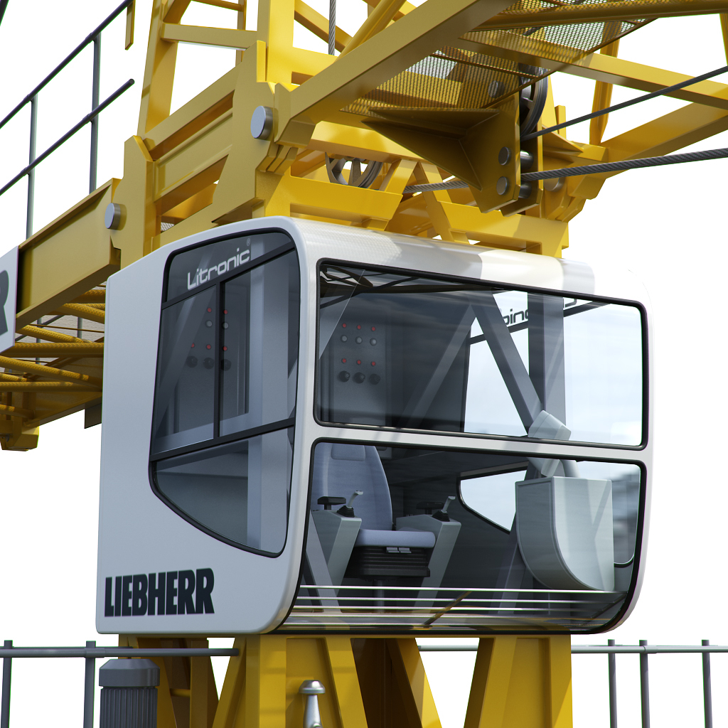 tower crane liebherr 280 3d model