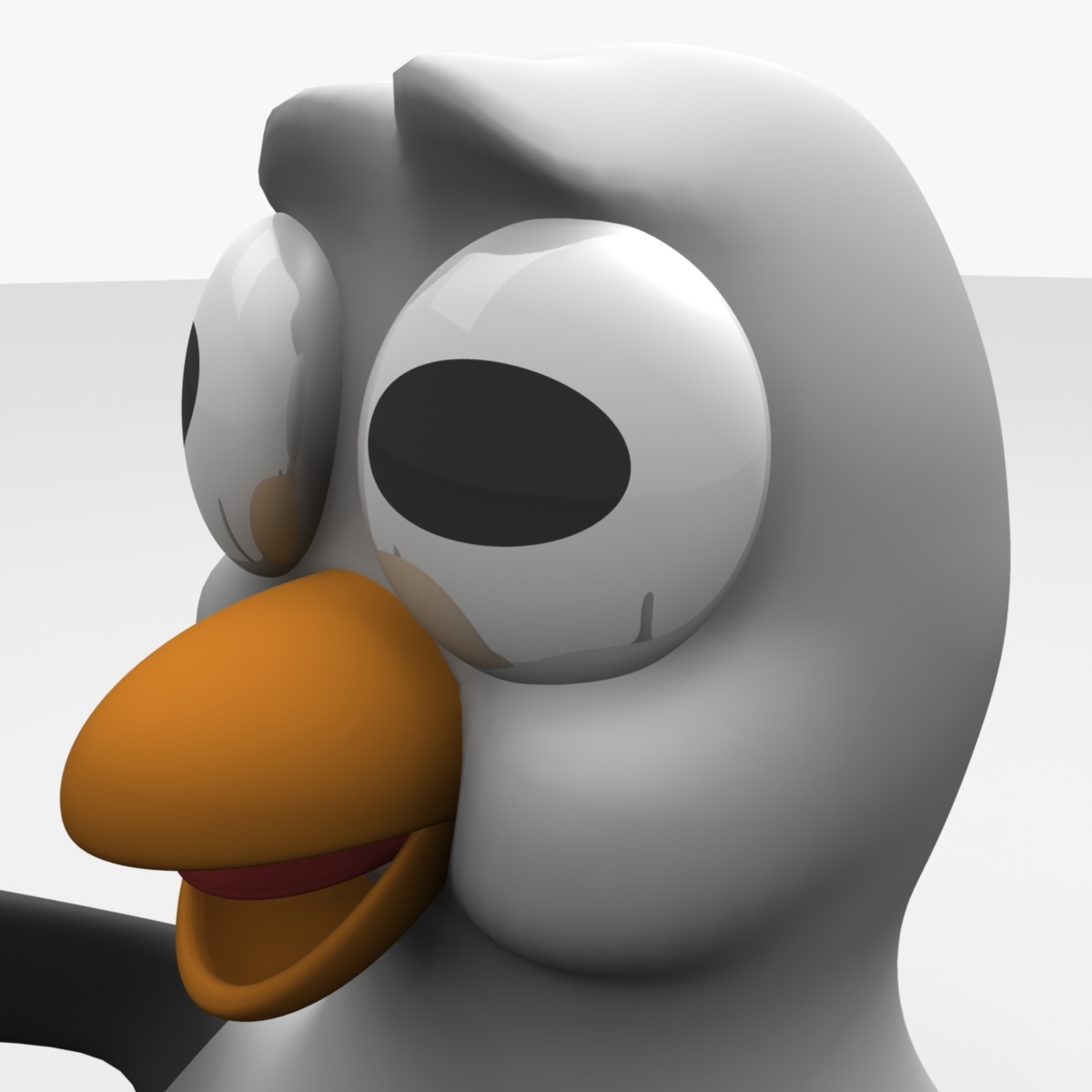 3d cute penguin model