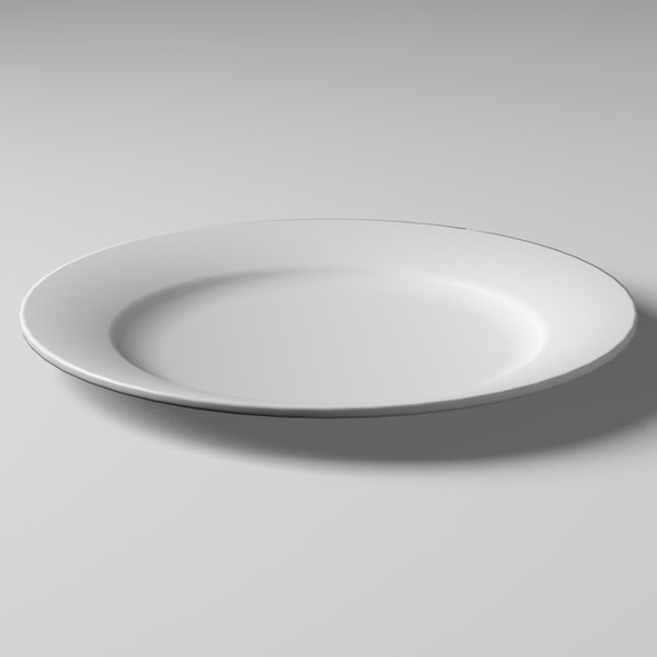 Dinner Plate 3D Models for Download | TurboSquid