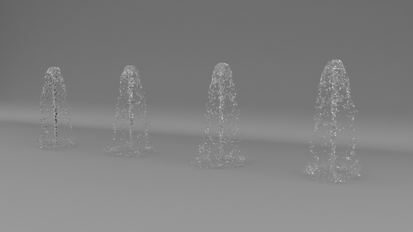 water fountain waterworks 3d model