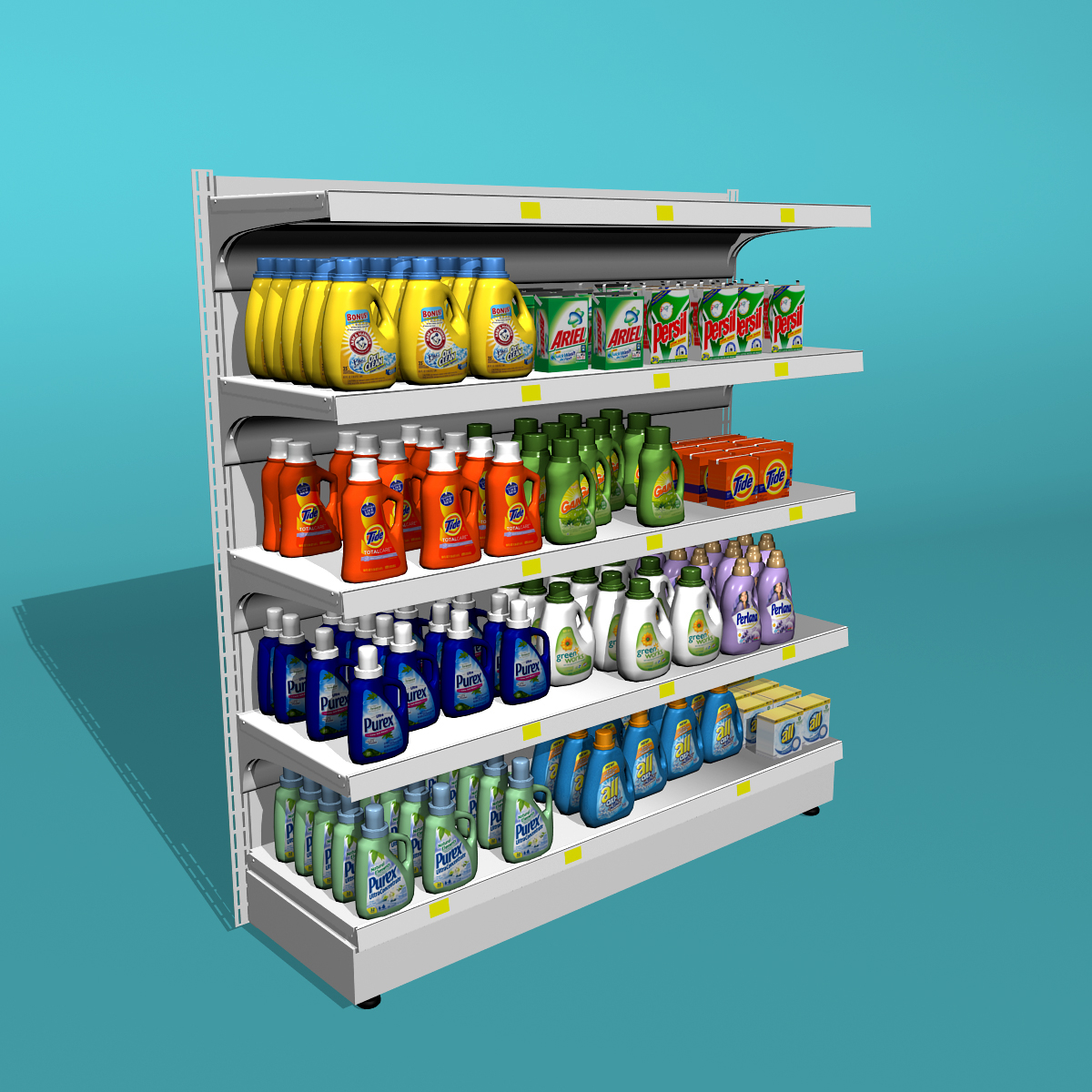 detergent shelf 3d max