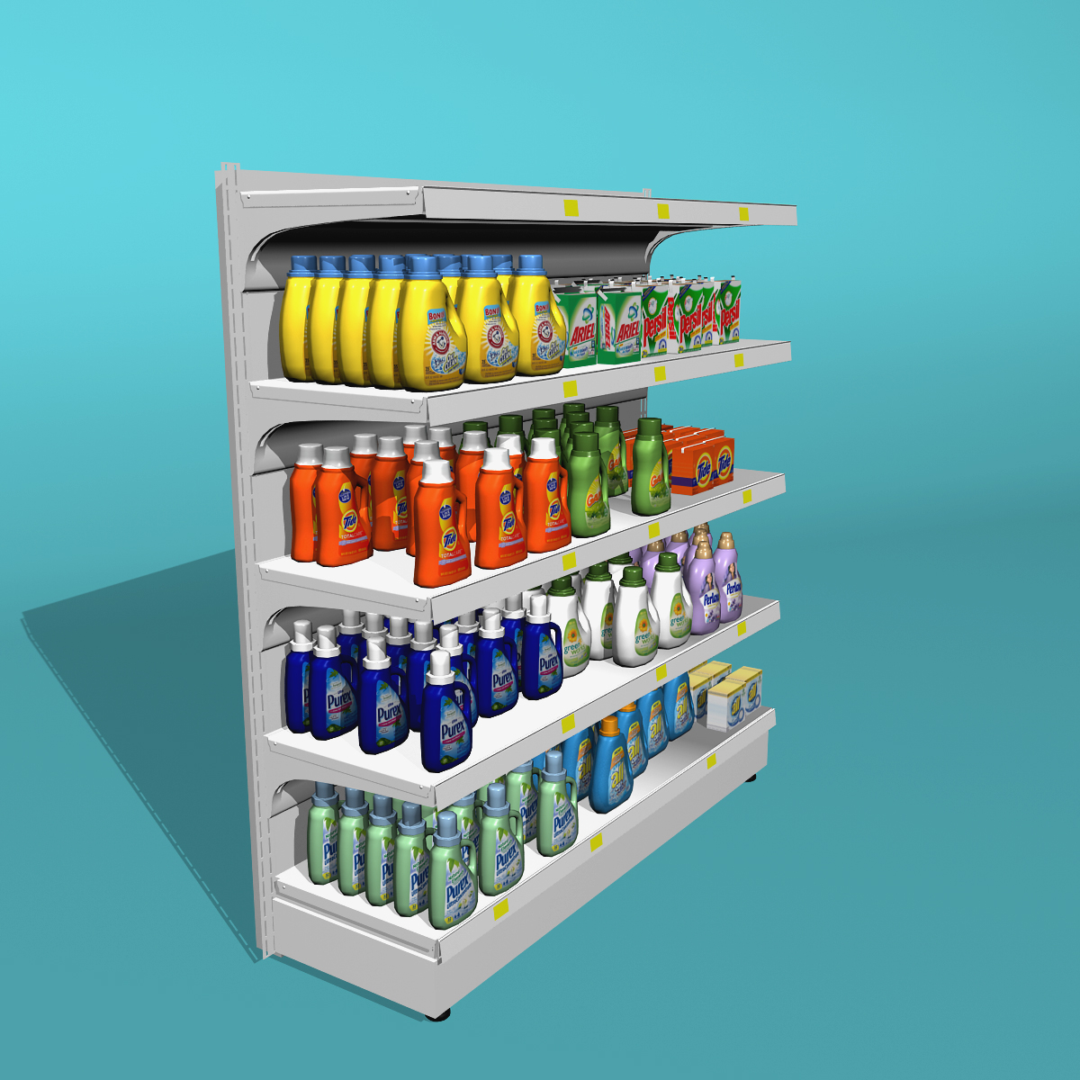 detergent shelf 3d max